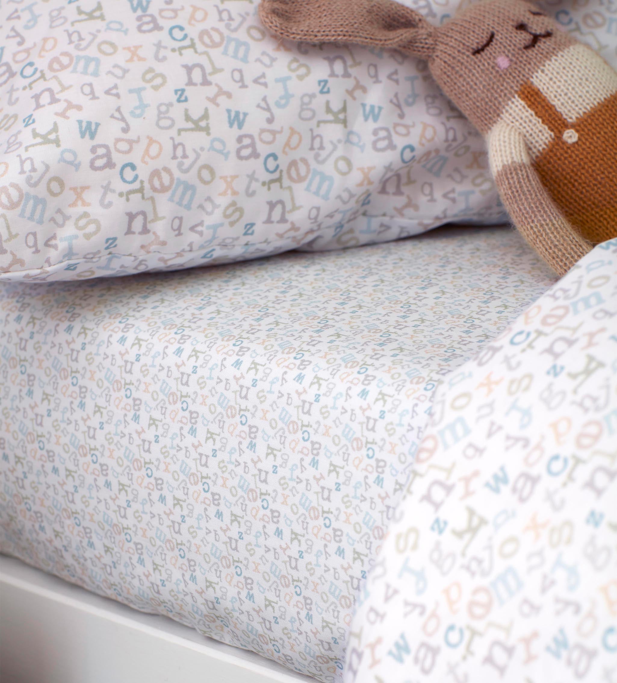 ABC Baby Bed Sheet - Cot Bed | Secret Linen Store