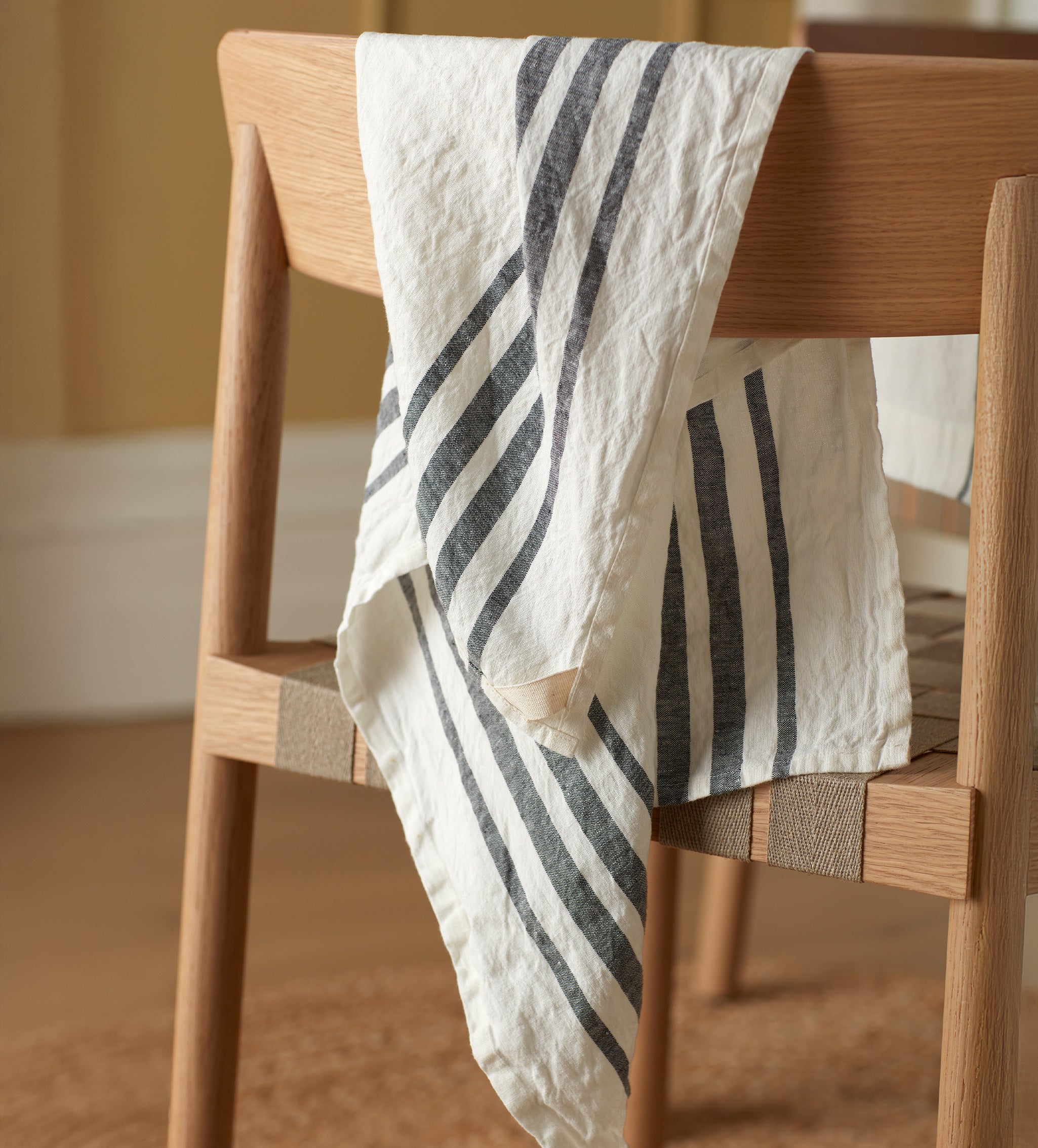 Soot Edith 100% Linen Tea Towel | Secret Linen Store