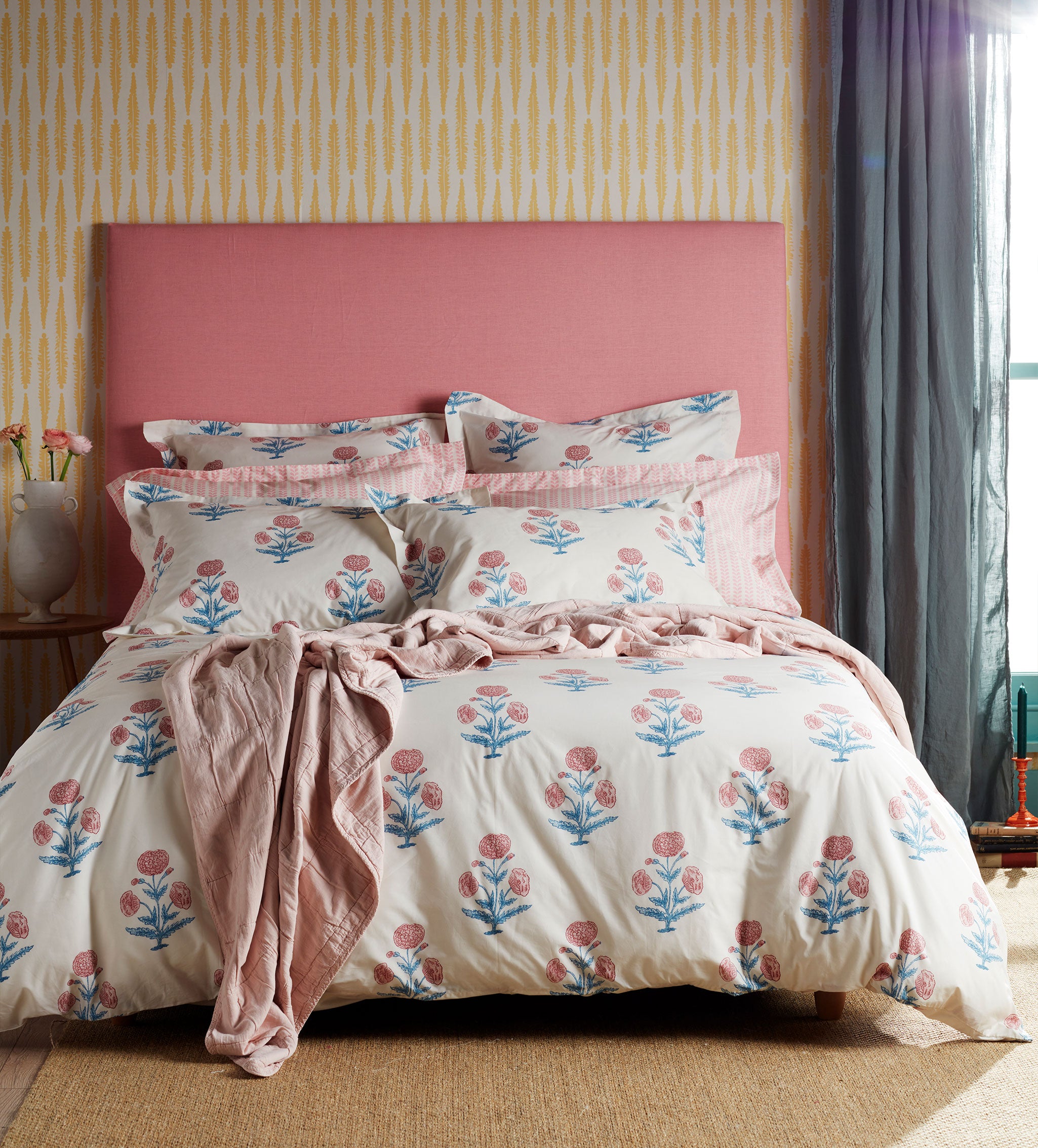 Molly Mahon Poppy 100% Cotton Bed Linen | Secret Linen Store