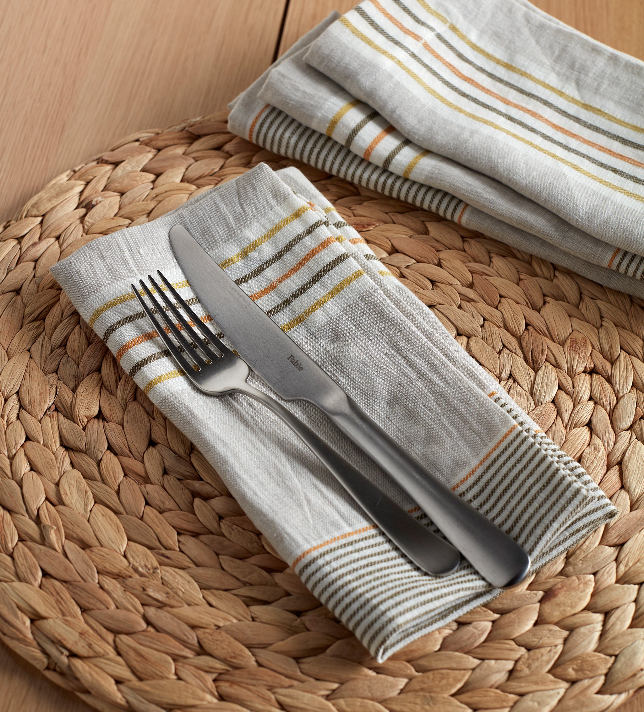 Sophie Stripe 100% Linen Napkins | Secret Linen Store