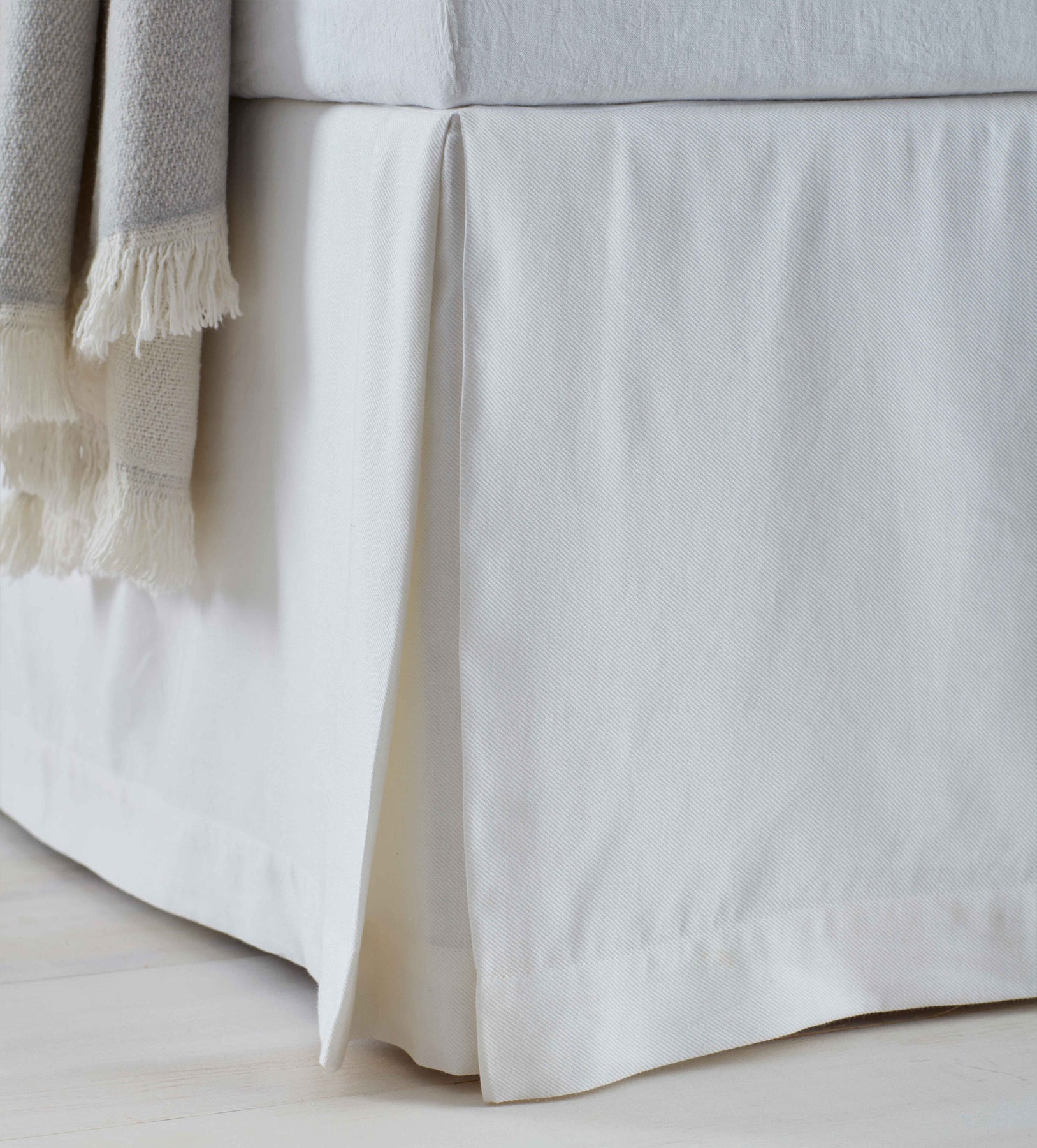 Off White Twill Cotton Linen Valance | Secret Linen Store