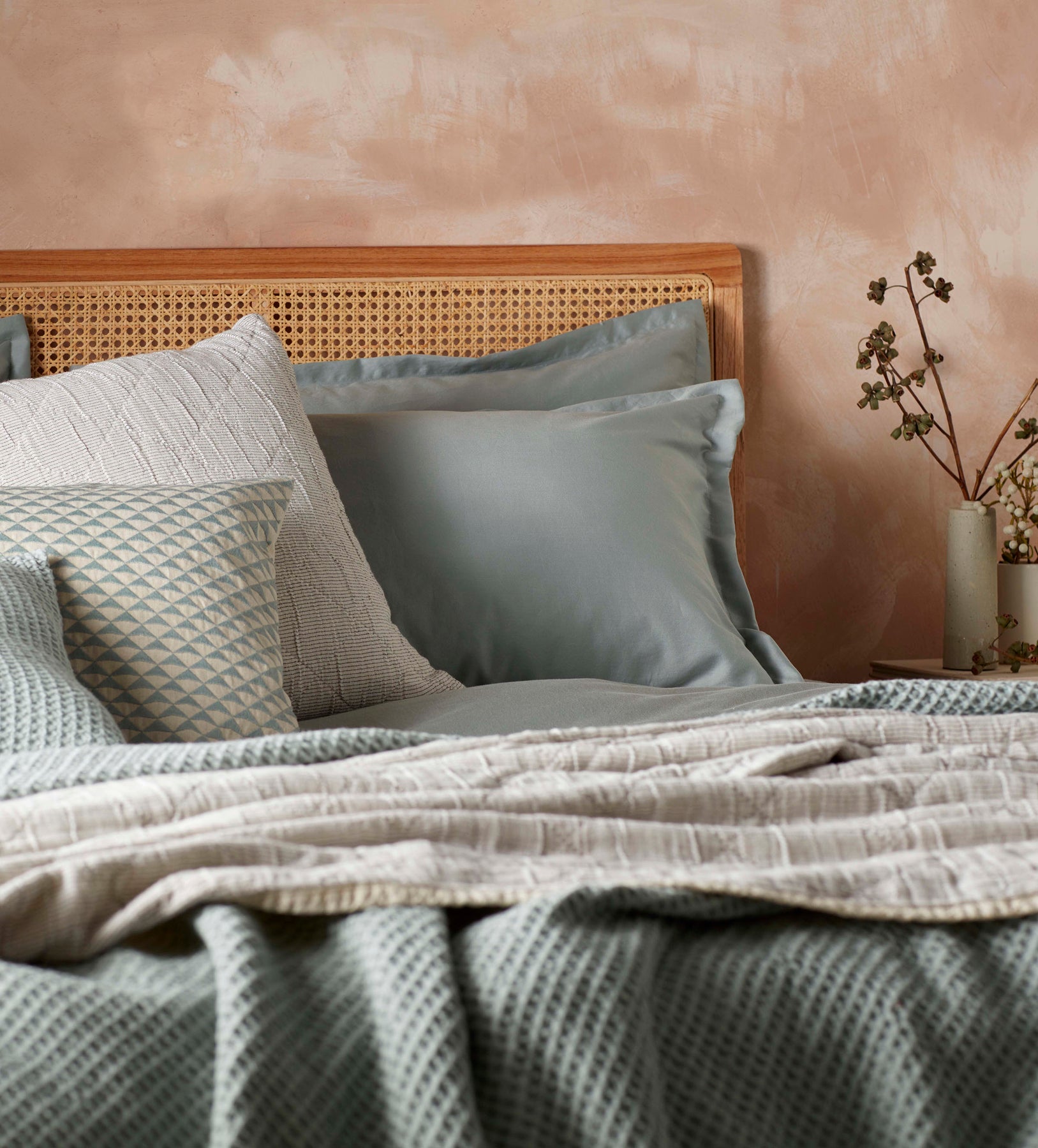 Super Soft Cotton Sage Pillowcase | Secret Linen Store
