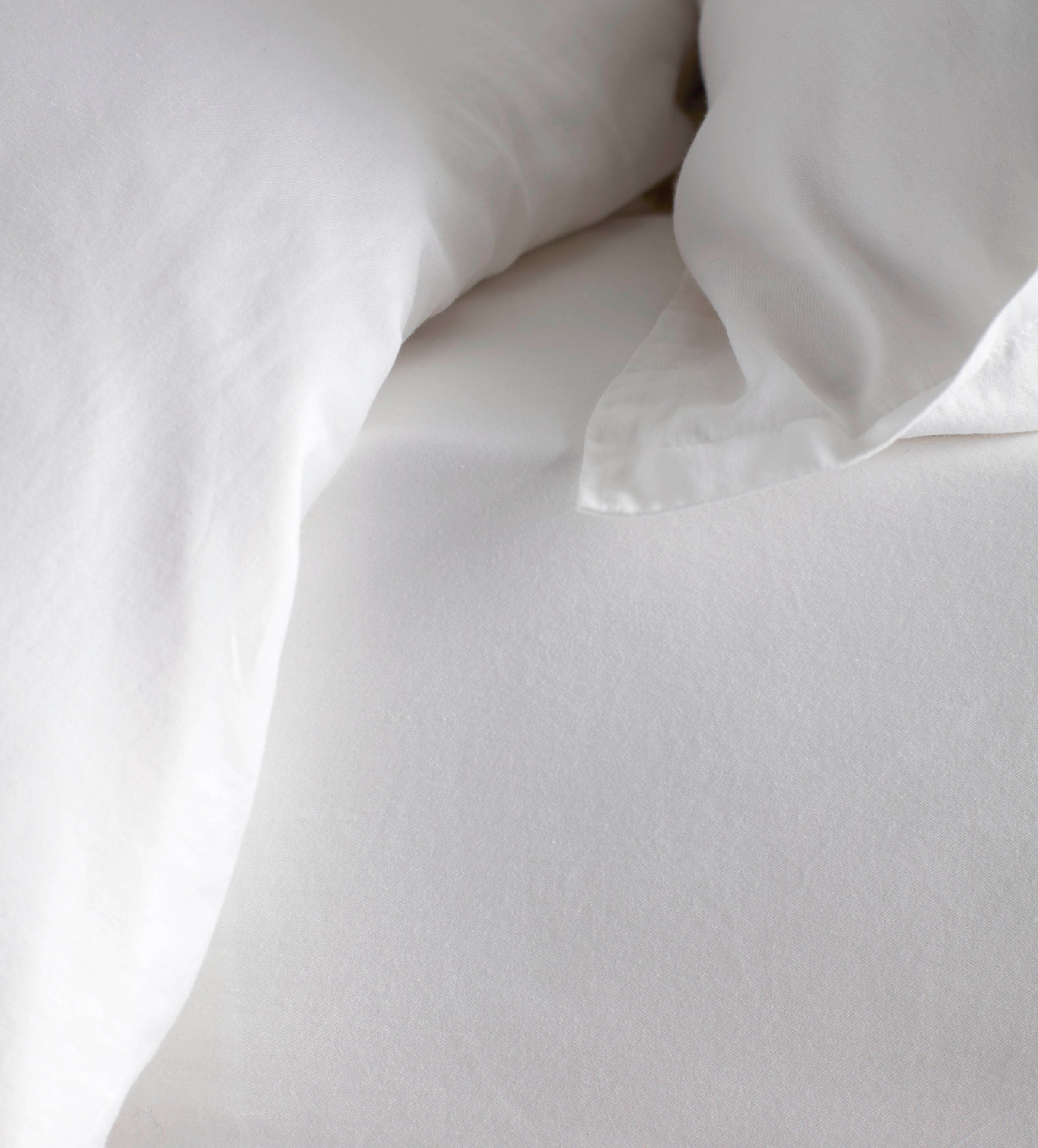 White Super Soft 100% Cotton Fitted Sheet | Secret Linen Store