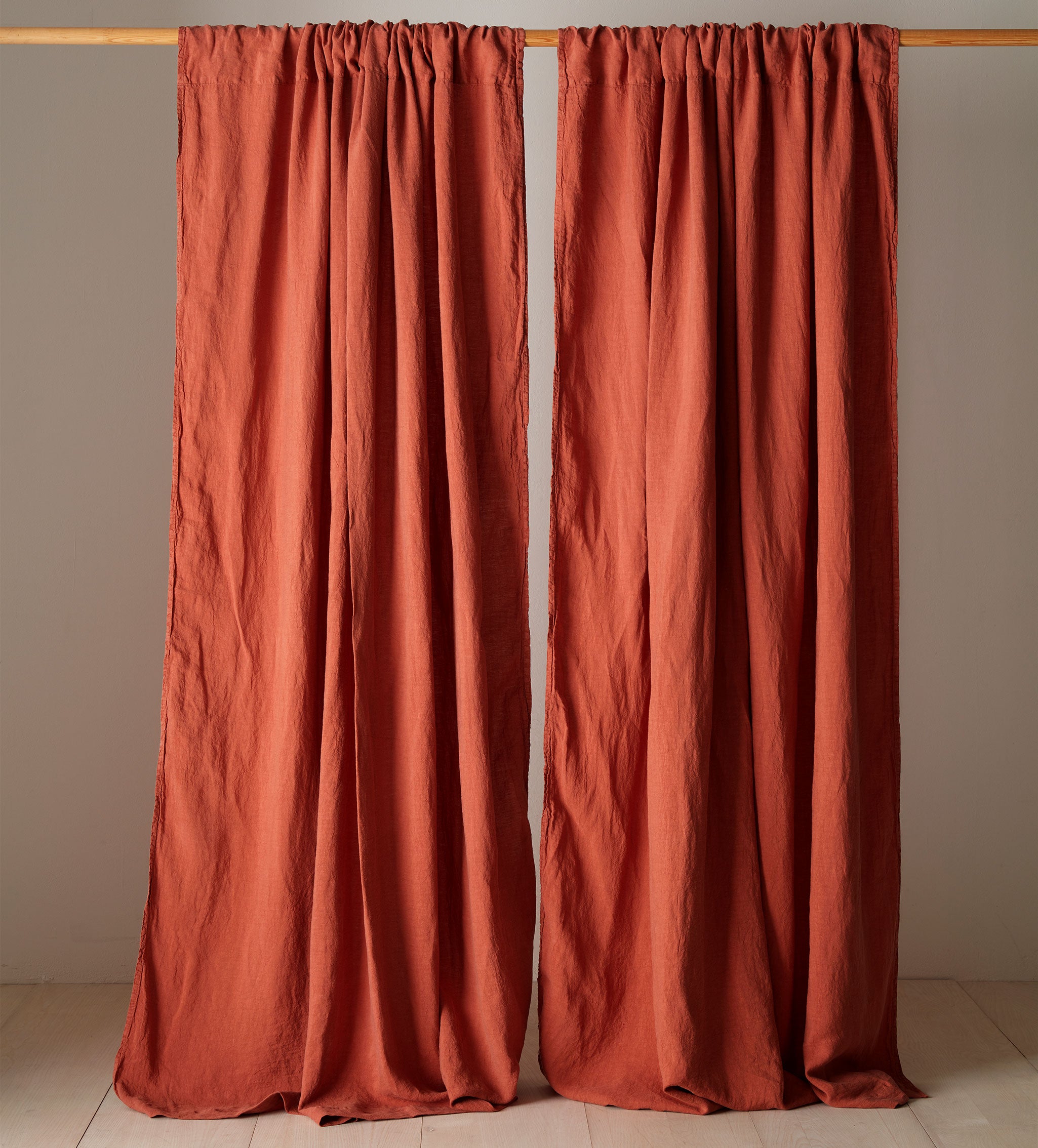 Spice 100% Linen Loop Top Curtain (Single) | Secret Linen Store