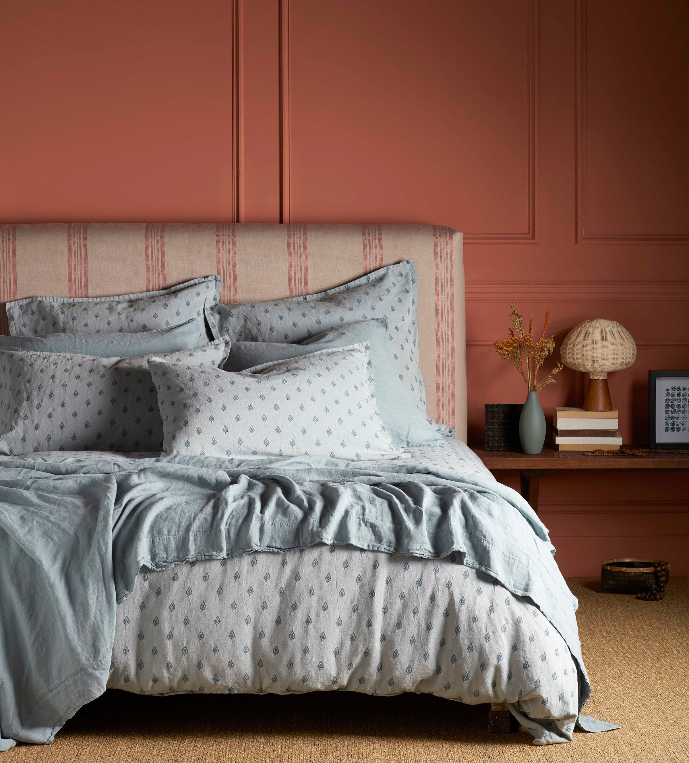 Teal Talia 100% Cotton Duvet Cover | Secret Linen Store