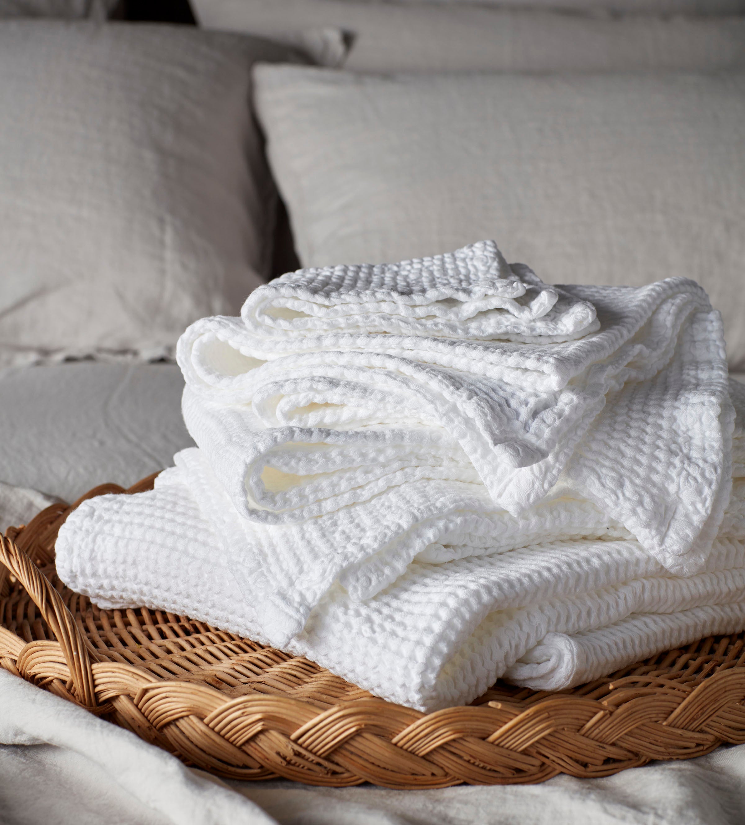 White Waffle Towel Cotton | Secret linen Store | Secret Linen Store