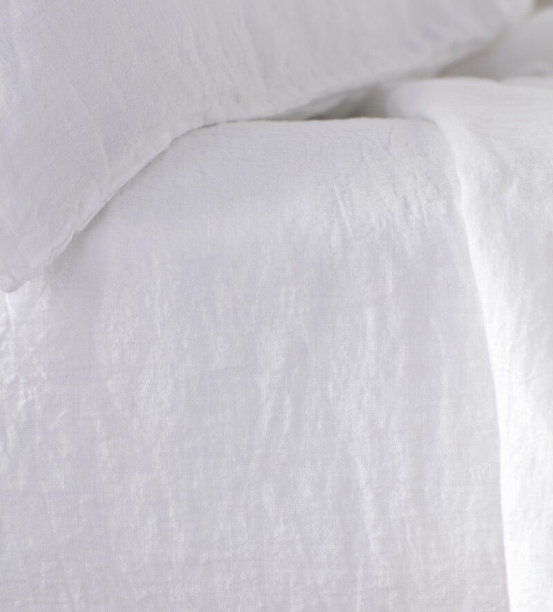 White 100% Linen Bedding | Secret Linen Store